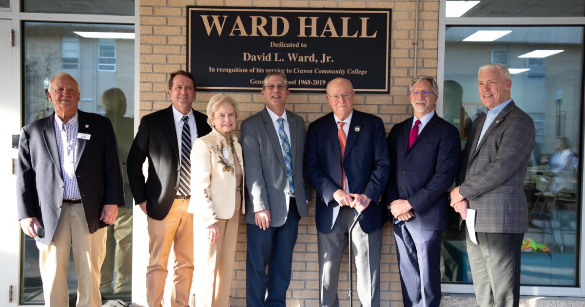 Craven CC Recognizes David L. Ward, Jr. for Decades of Service with ...
